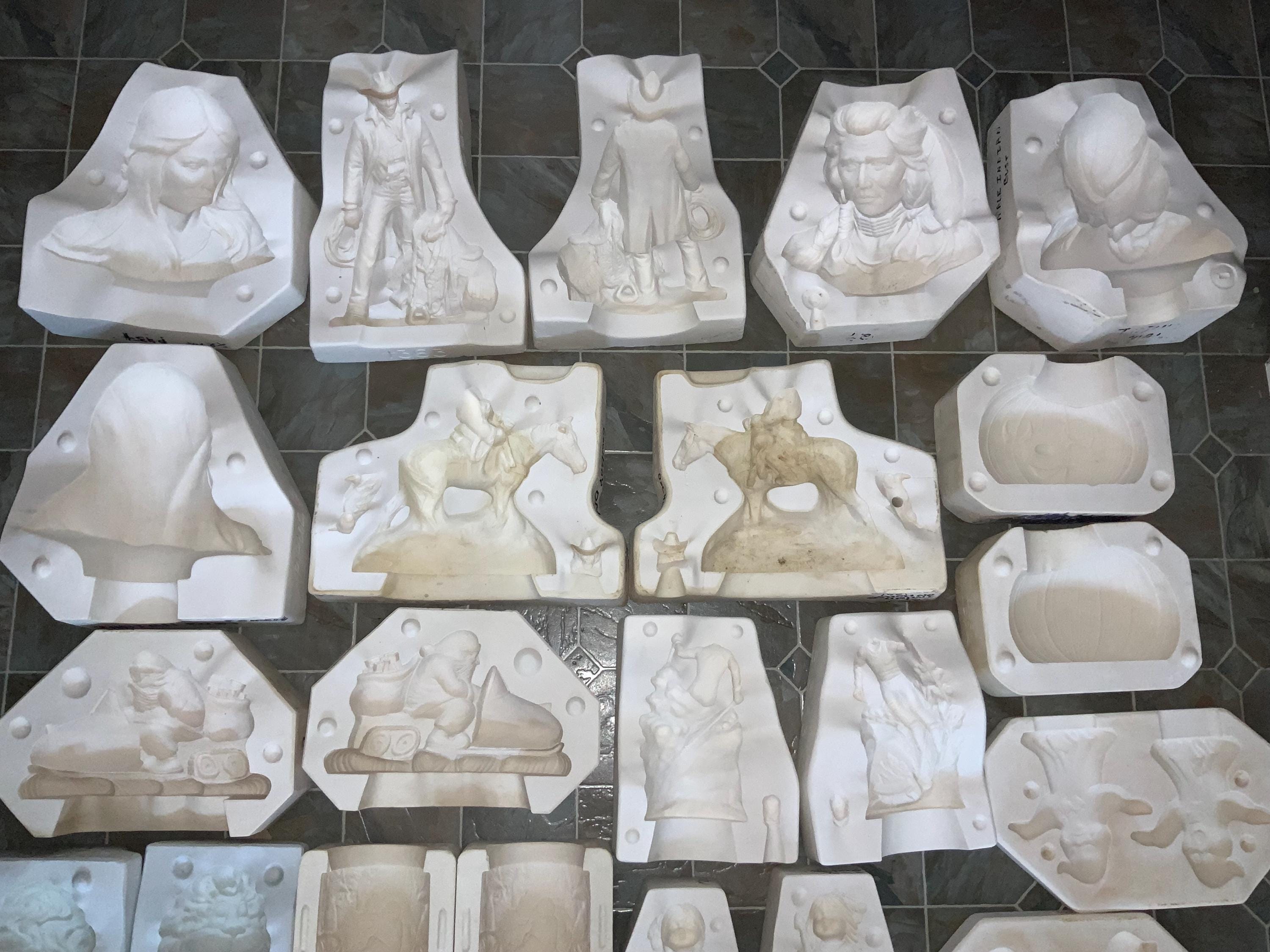 Slip Mold Rare High Quality XL Ceramic Molds Halloween Pumpkin Ghost ...