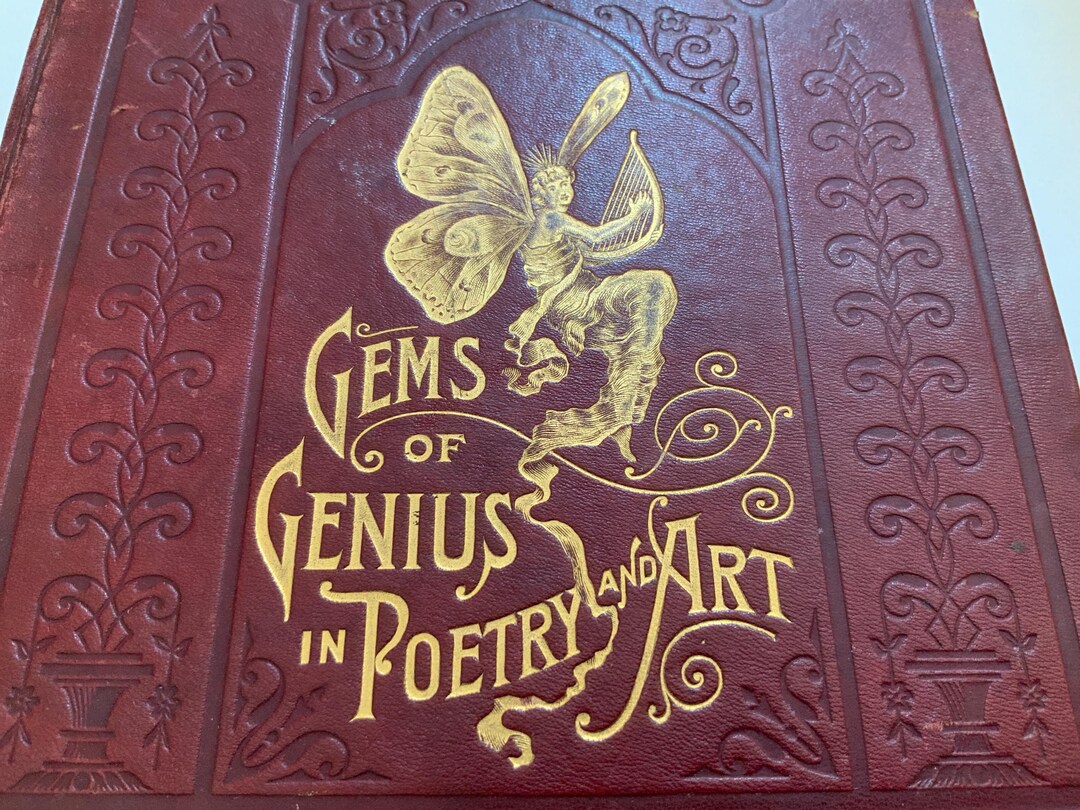 GEMS OF GENIUS in Poetry and Art by Frederick Saunders 1st Edition ...