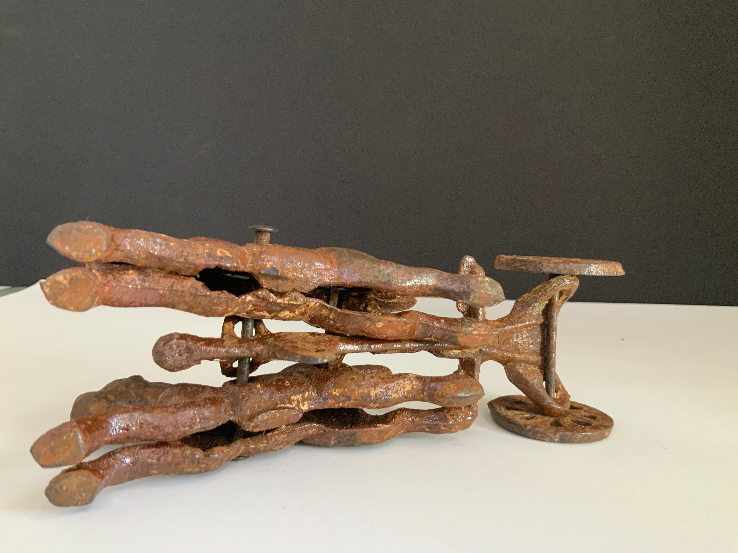 Antique 1800s Cast Iron Horse Drawn Wagon Pull Toy Arcade Original ...