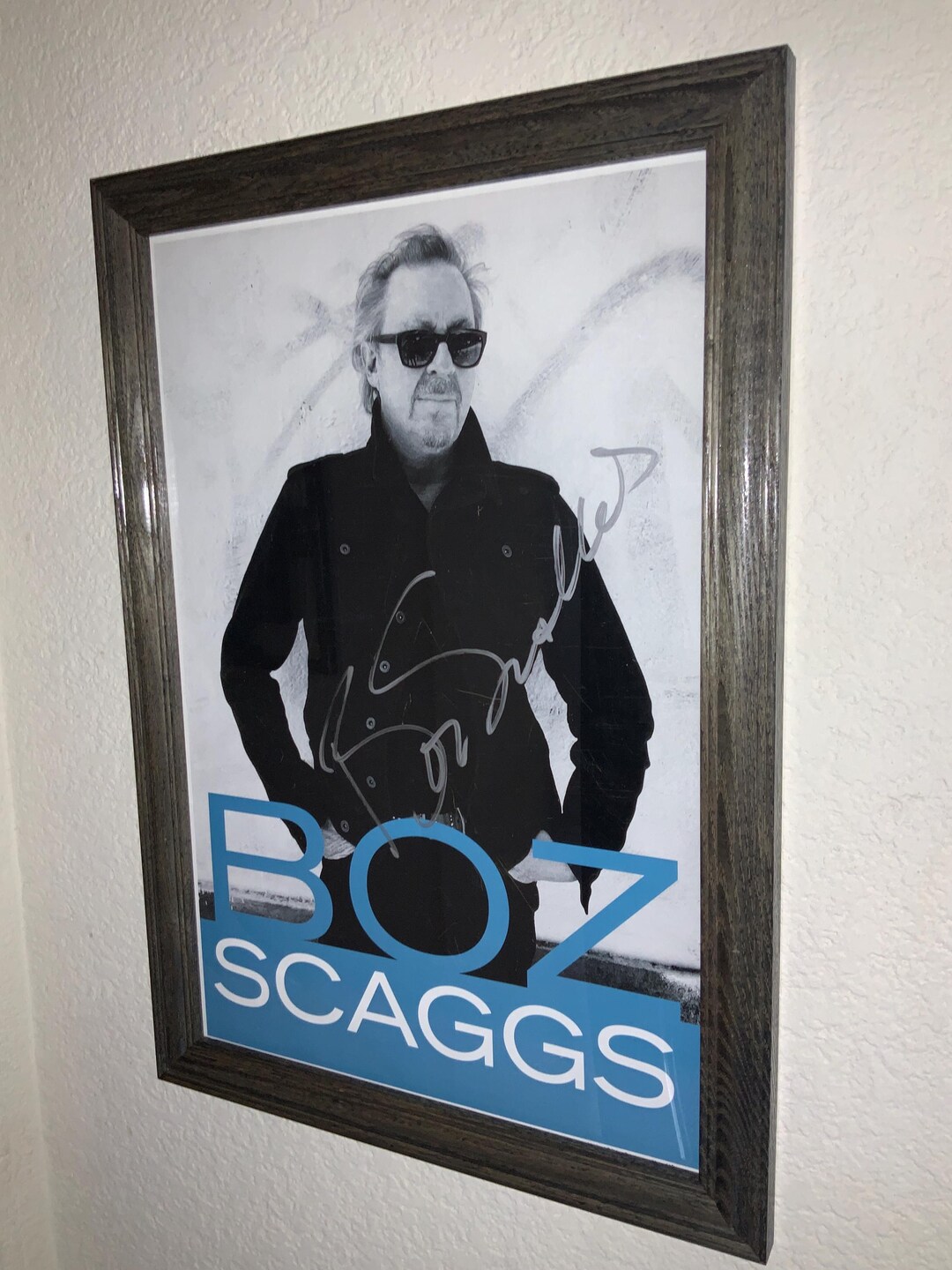 Autographed Boz Scaggs Hand Signed Marker Poster Framed Print Wall Art ...