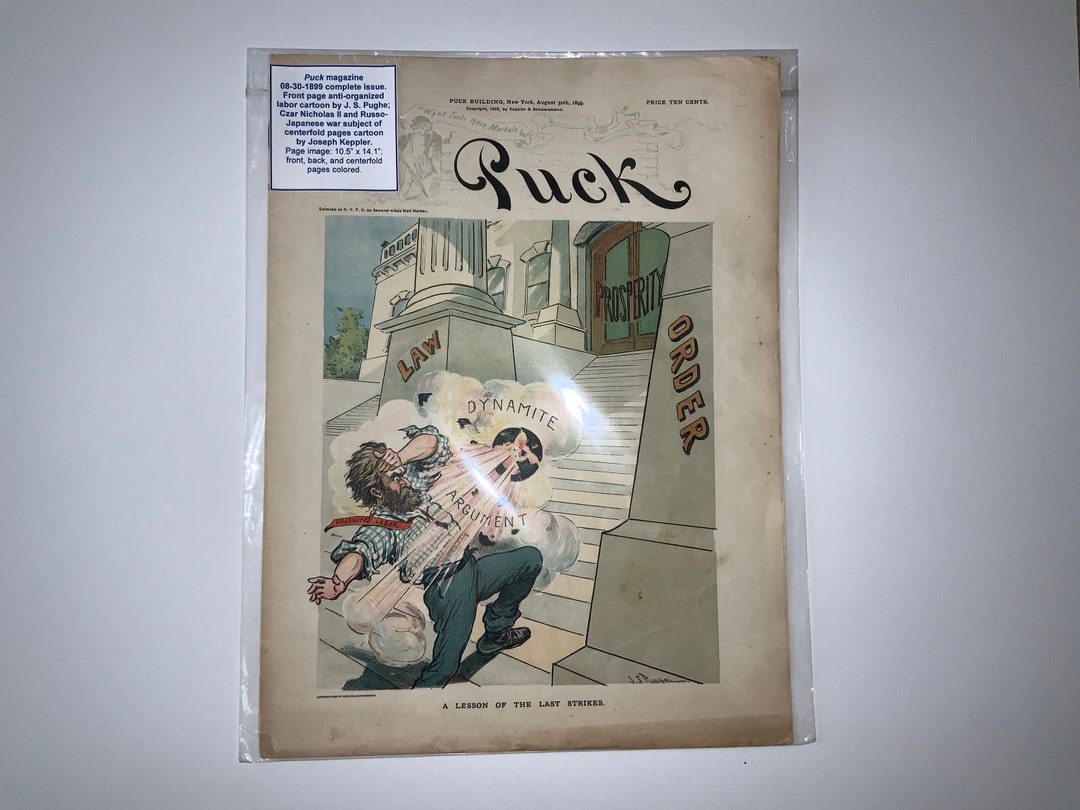 1899 PUCK Magazine Complete Wonderful Great Condition Antique Books Ads ...