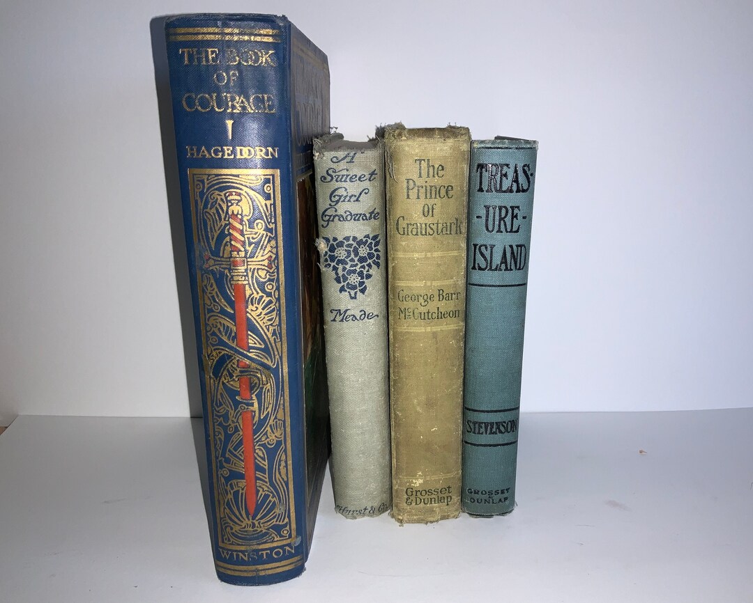 Antique Hardcover Book Collection: "treasure Island" & More - Etsy