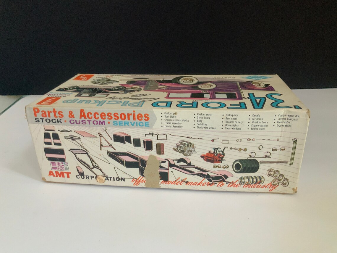 34 Ford 3 in 1 Customizing Model Kit AMT Trophy Series Unmade Complete ...