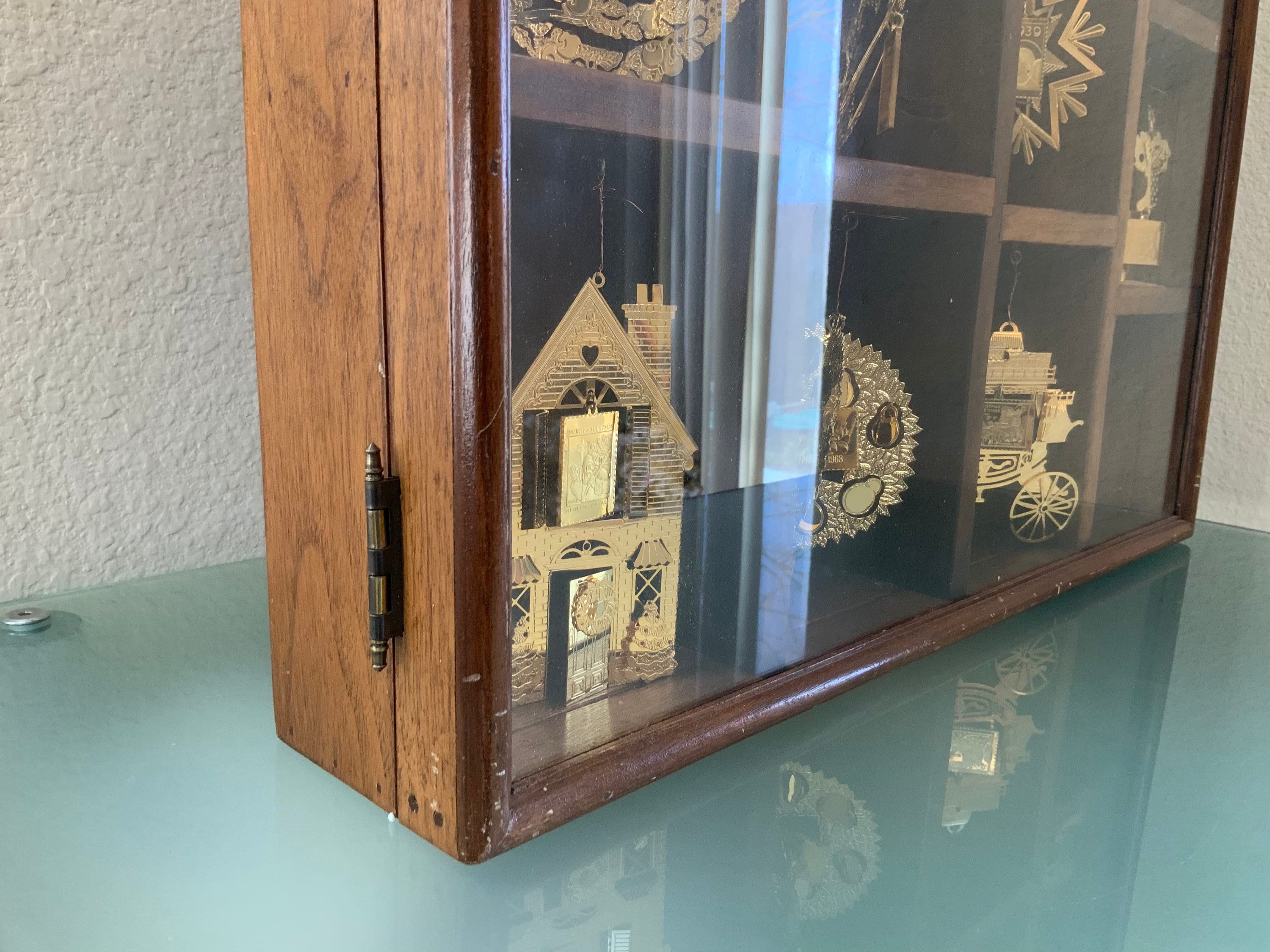 Vintage Glass Cabinet Shadow Box Complete Set of Franklin Mint - Etsy