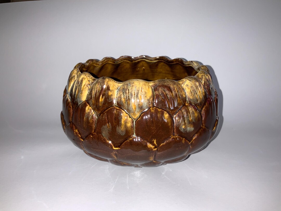 Pine Cone Ceramic Vessel Vintage USA Pottery Vintage Ceramic Bowl ...