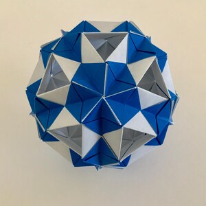 Paper Rainbow Sphere Handmade Polyhedron Bright Colors Vibrant Artwork ...