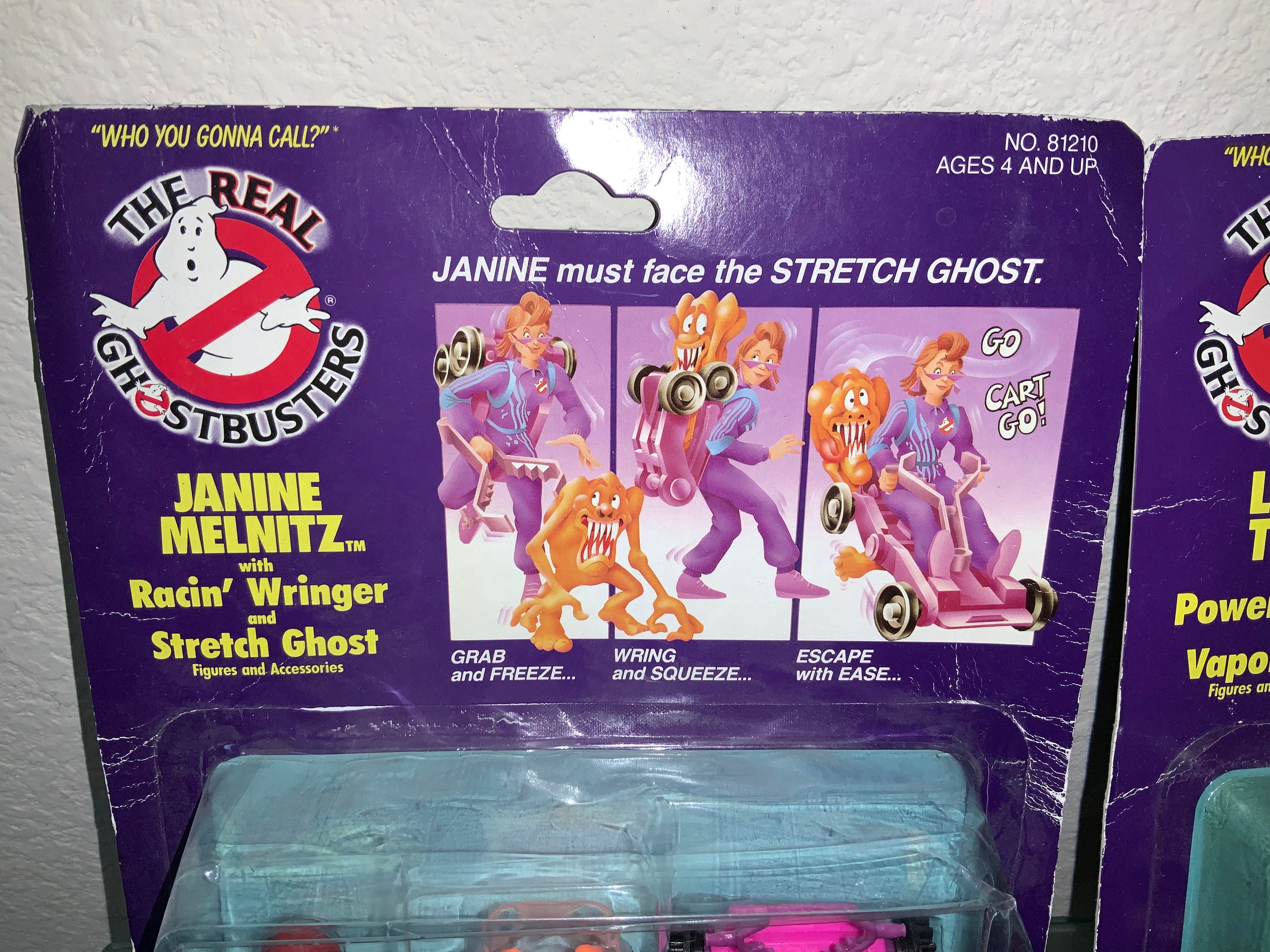 NIB the Real Ghostbusters Louis Tully Power Pincher and Janine Melnitz ...