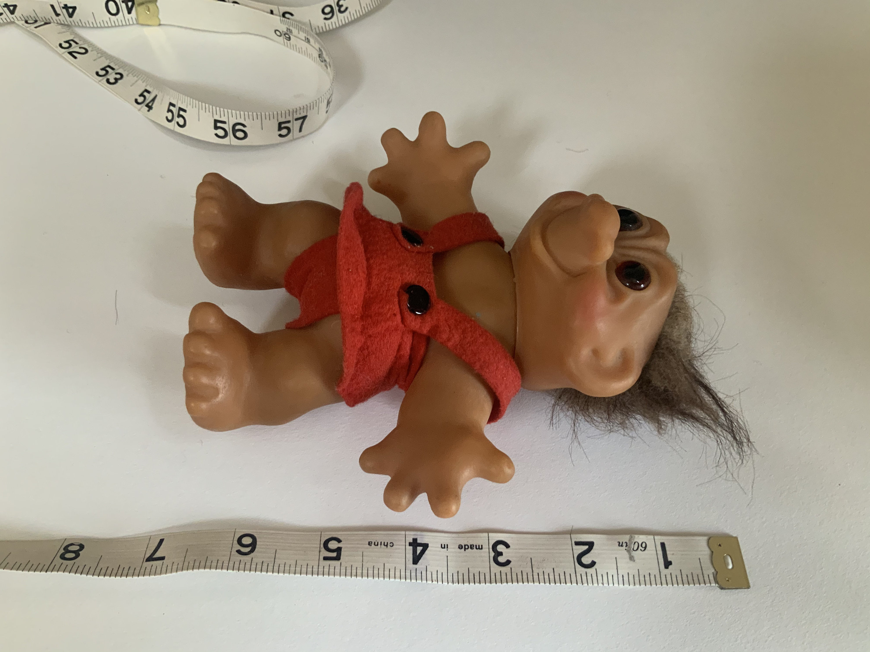 1960s 6 Patent Pending Vintage Troll Doll Large Thomas Dam Turning Poseable Head Denmark 3 ...