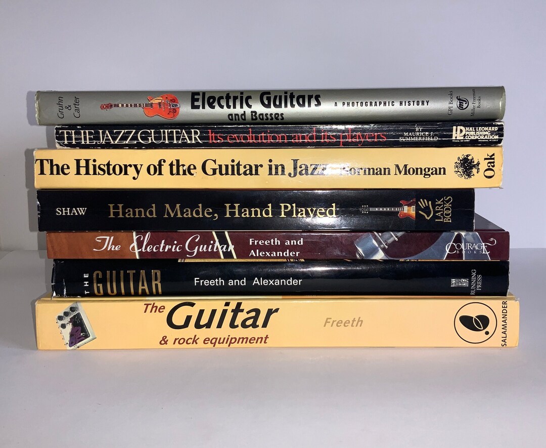 7 Guitar History Hardcover Books - Music Instrument Books - Electric ...