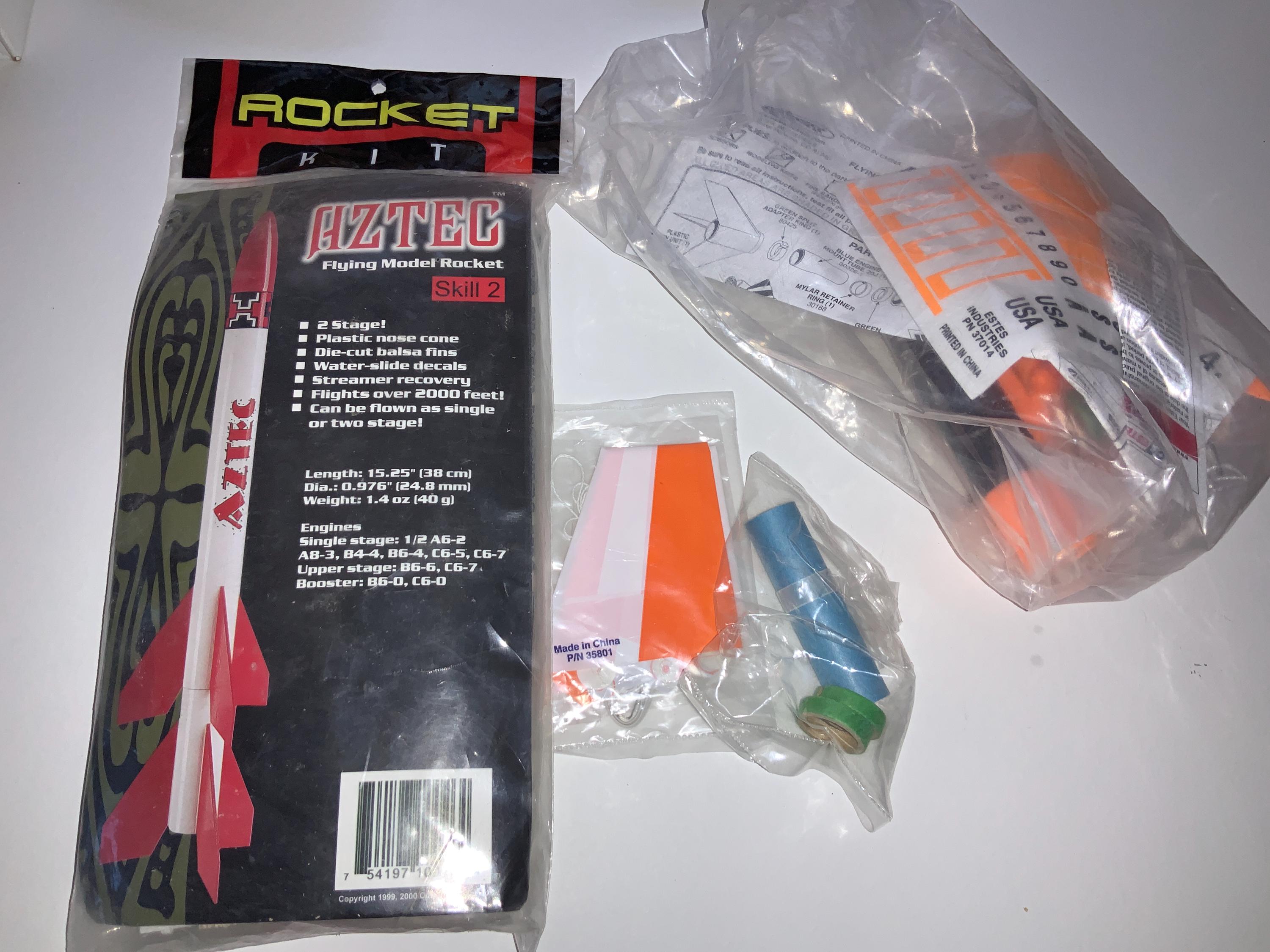 Iron Pulsar Aztec Sam X Vintage Model Rocket Space Construction Kids ...