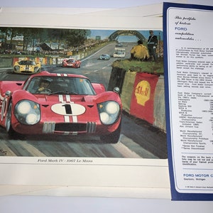 Historic Ford Competition Automobiles Portfolio 1960s Fine Art Prints ...