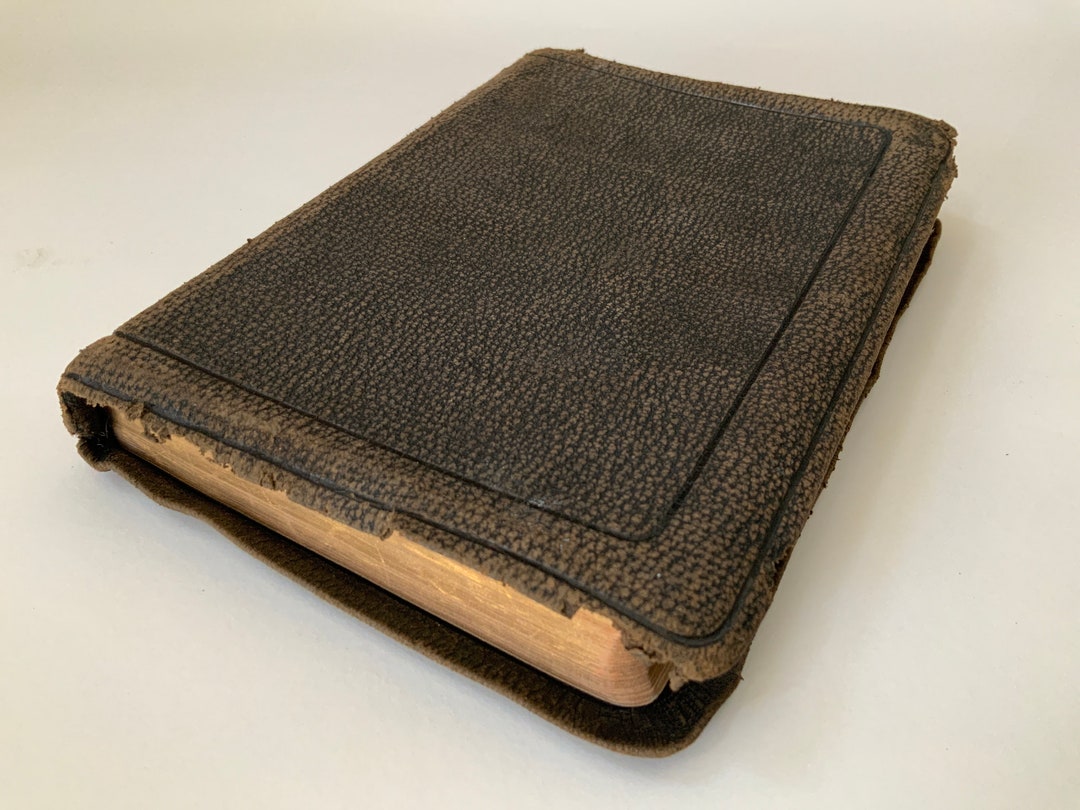 Gilded Leather Bible Self Pronouncing Jerusalem Bethlehem Religious ...