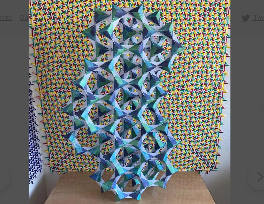 Innovative Handmade Paper Art Sculpture Origami Architecture Geometric ...