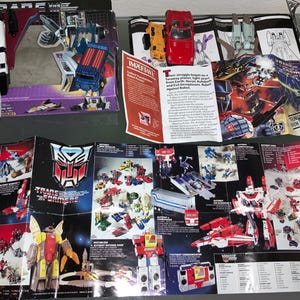 1980s Transformers Toy Lot Hasbro Vintage Robot Toys Cars Airplane Jet ...
