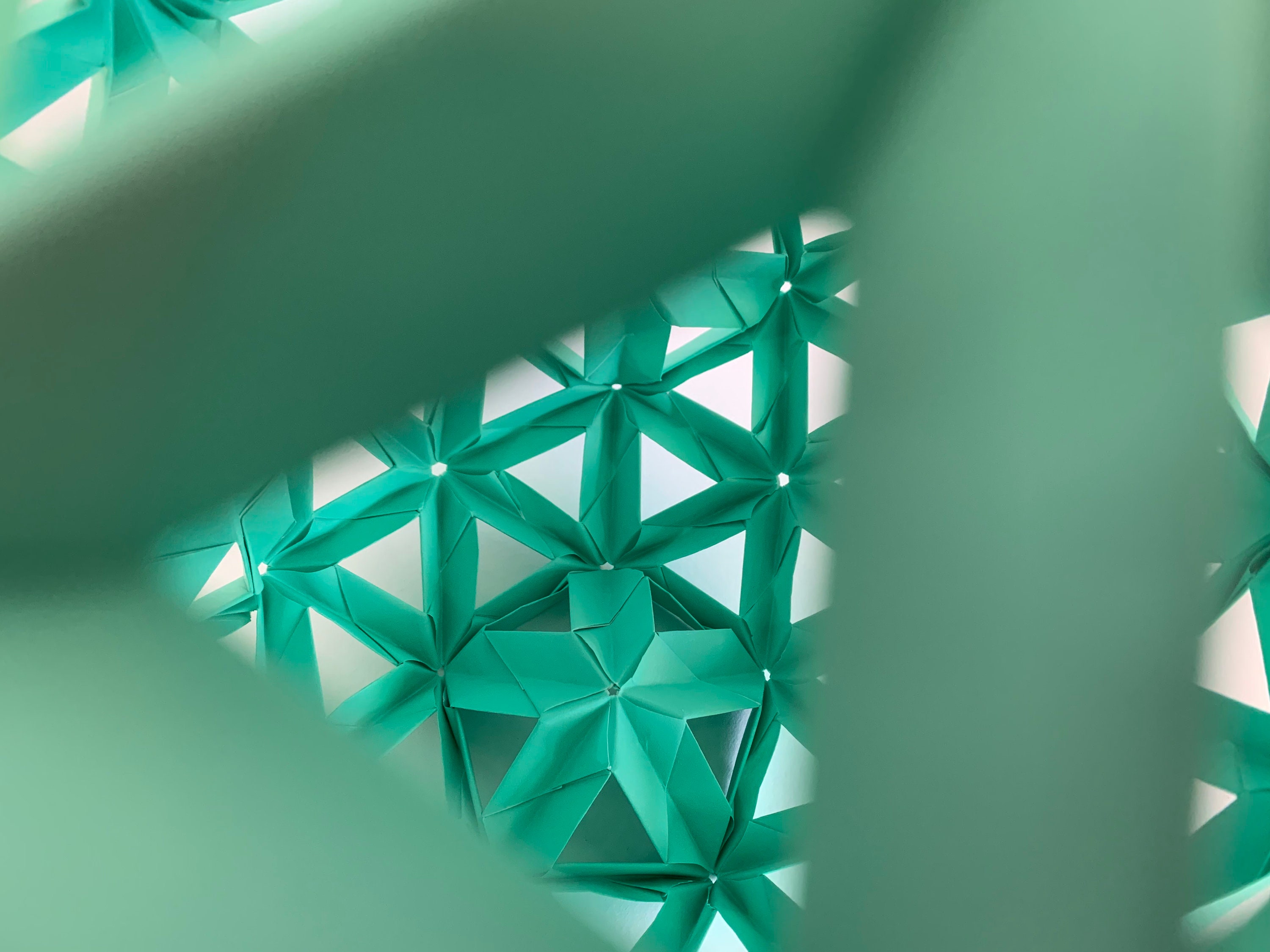 Origami Sphere Decorative Ball Geometric Statue Home Decor Ornament ...