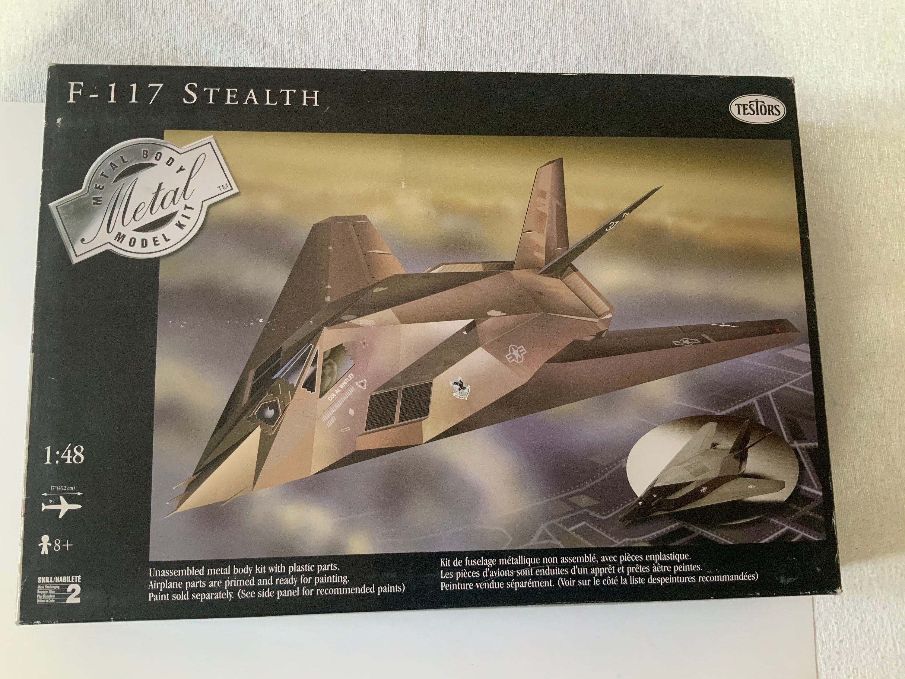 Pair of 2 Testors Metal Body Kits Aircraft Military Jet Airplane Toy ...