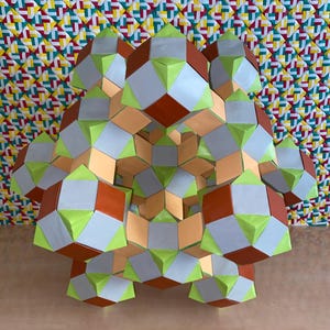 ORIGAMI Stunning Original Art Handmade Geometric MCM Futuristic Design ...