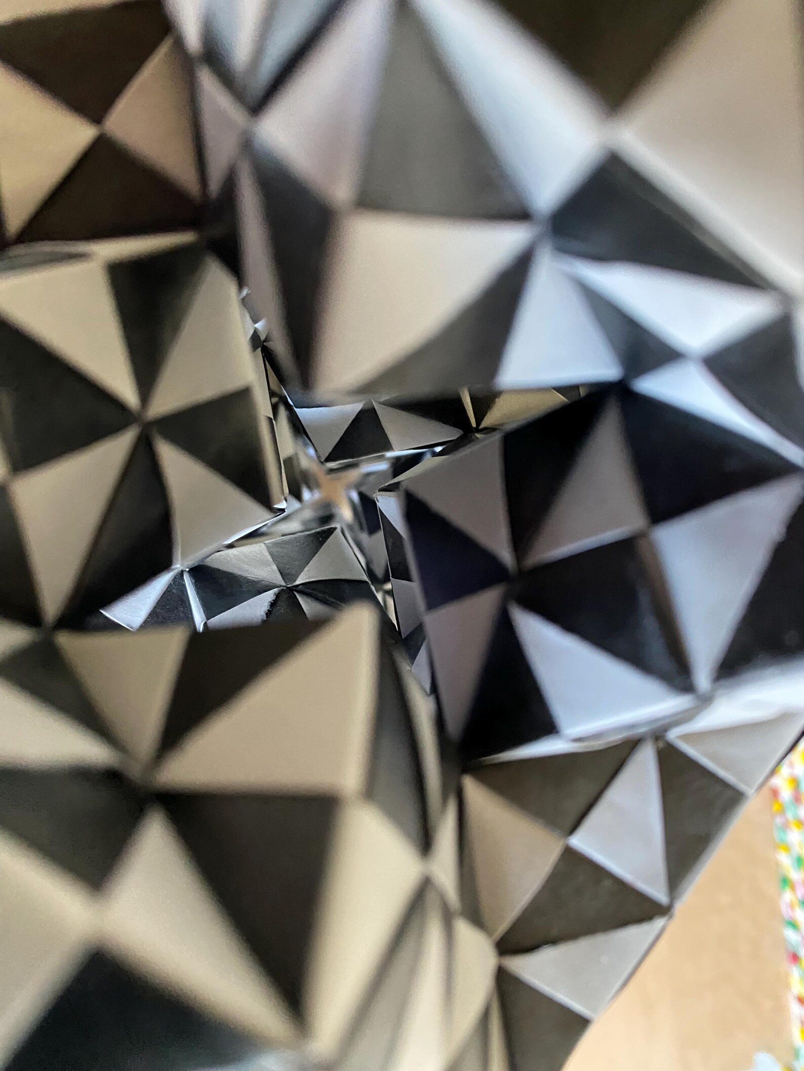 Escher Origami Tower Paper Sculpture: Geometric Fine Art Ornament, Home ...