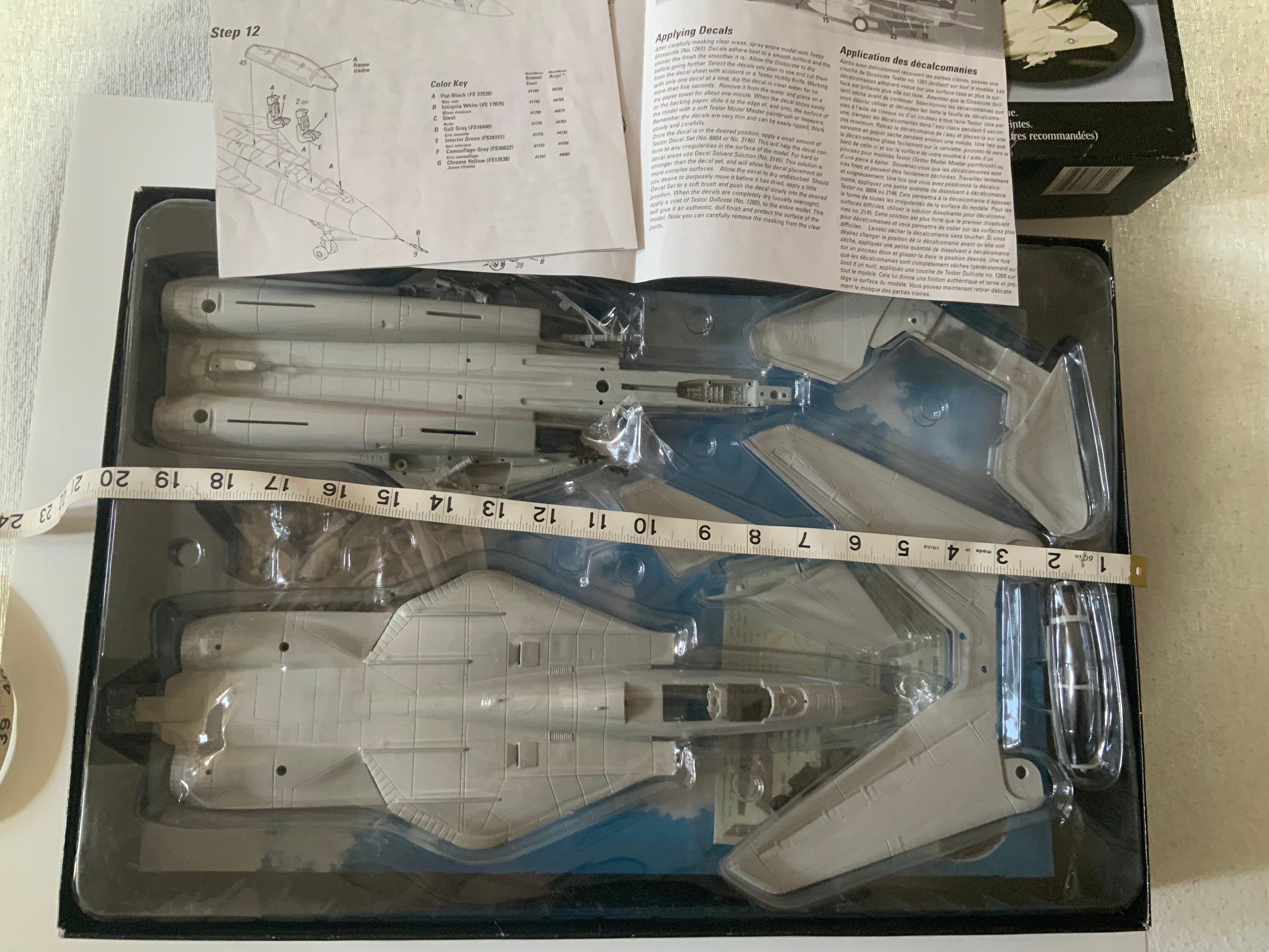 XL Deluxe Testors Metal Body Kits Aircraft Military Jet Airplane Toy ...