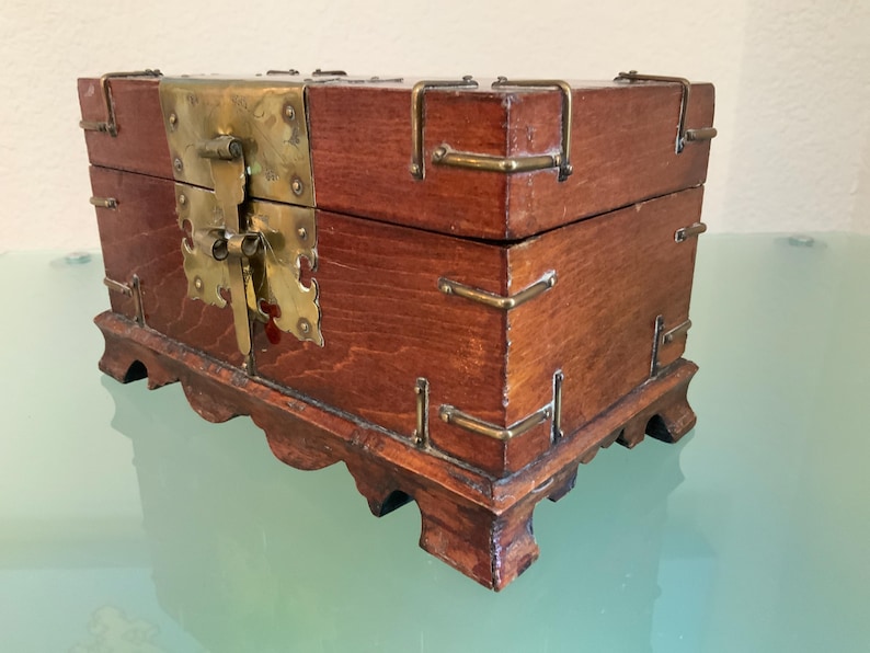 Antique Calligraphy Hand Written Cantonese Oriental Asian Storage Box ...