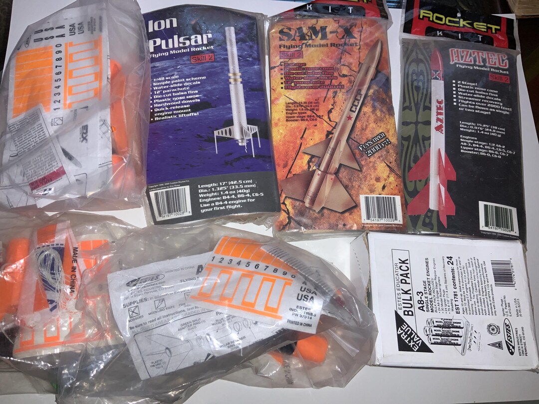 Iron Pulsar Aztec Sam X Vintage Model Rocket Space Construction Kids ...