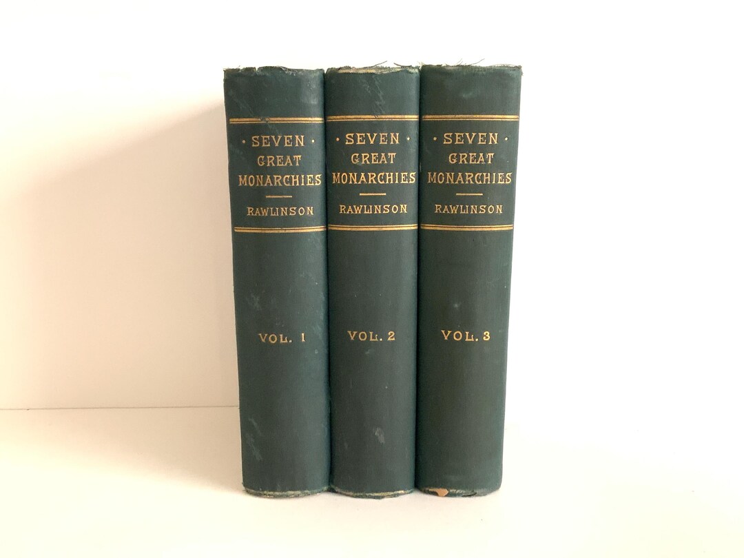 1885 Seven Great Monarchies George Rawlinson Antique TONS of Large ...