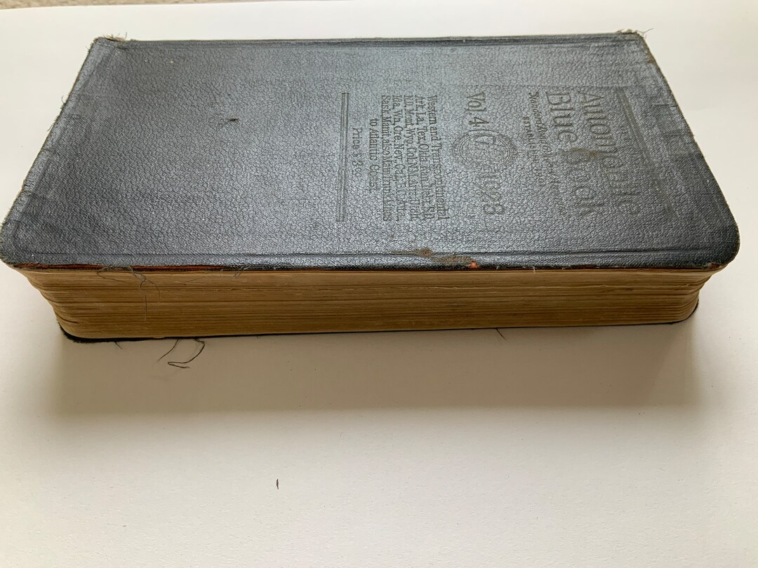1923 Automobile Blue Book Antique Hardcover Motor Transportation ...