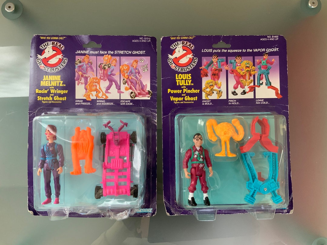 NIB the Real Ghostbusters Louis Tully Power Pincher and Janine - Etsy