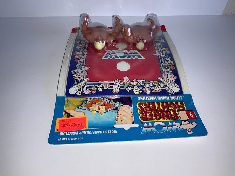 Vintage New WCW World Champion Wrestling Finger Puppet Playset Toys ...