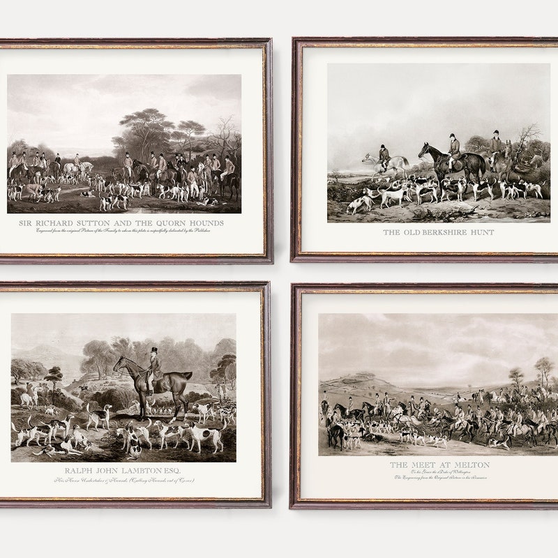 Hunting Prints - Etsy