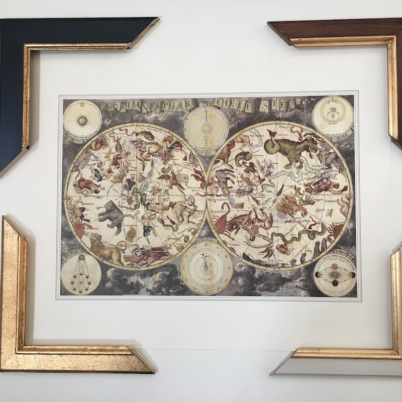 Set of Art Walnut Frame - Etsy