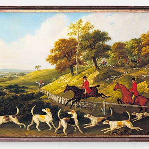 Fox Hunt Art Prints Old English Hunting Wall Art With | Etsy