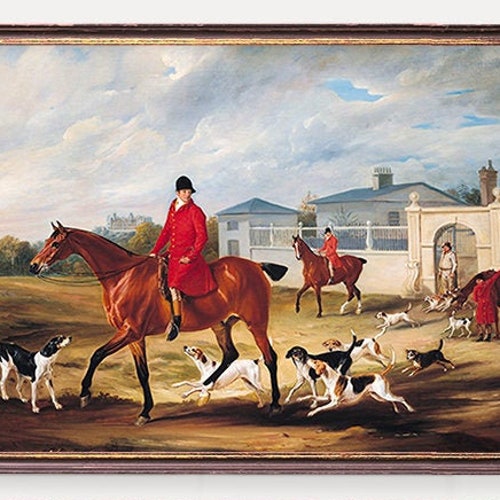 Fox Hunting Art Prints Antique English Hunters Dogs and - Etsy