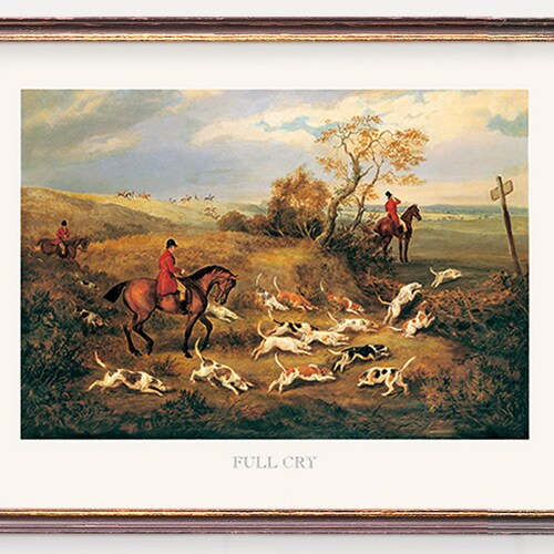 Fox Hunt Art Prints Old English Hunting Wall Art With | Etsy