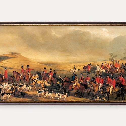 Fox Hunt Art Prints Old English Hunting Wall Art With - Etsy