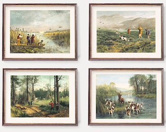 Hunting Prints | Etsy