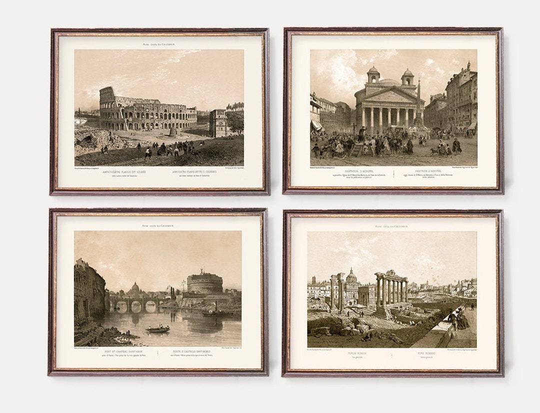 Ancient Rome Art Prints - Classic Wall Art - Colosseum, Pantheon ...