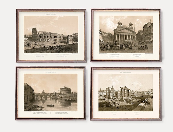 Ancient Rome Art Prints Classic Wall Art Colosseum | Etsy