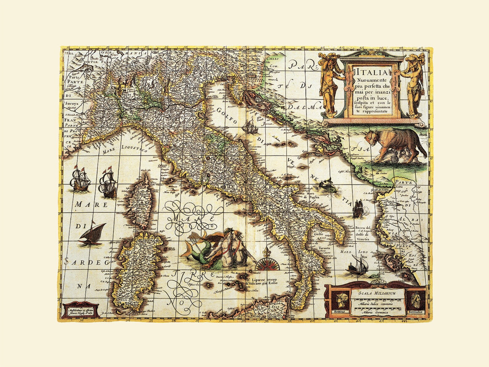 Vintage Map of Italy Print Old Italian Map Wall Art | Etsy