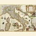 Vintage Map of Italy Print | Old Italian Map Wall Art | Antique ...
