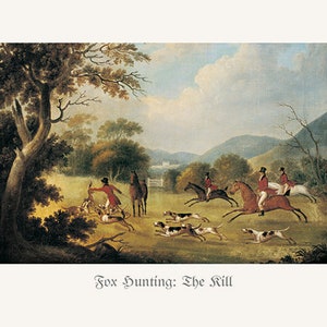 Foxhunting Fine Art Prints - Four Moments of the Hunt | Vintage British ...