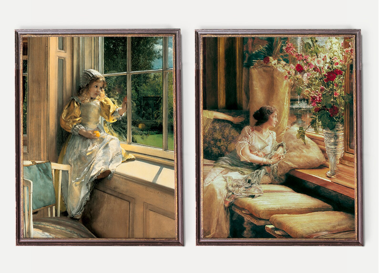 Laura & Alma Tadema : Femal Portraits Art Print Lady and - Etsy