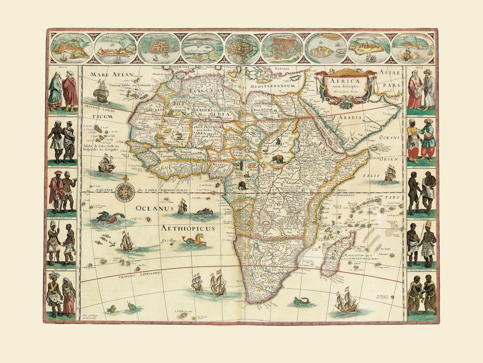 Historical Maps of Continents Prints | Antique Cartography of the Globe ...