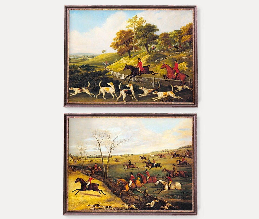 Fox Hunting Art Prints | Illustrations of Hunters, Horses & Dogs ...