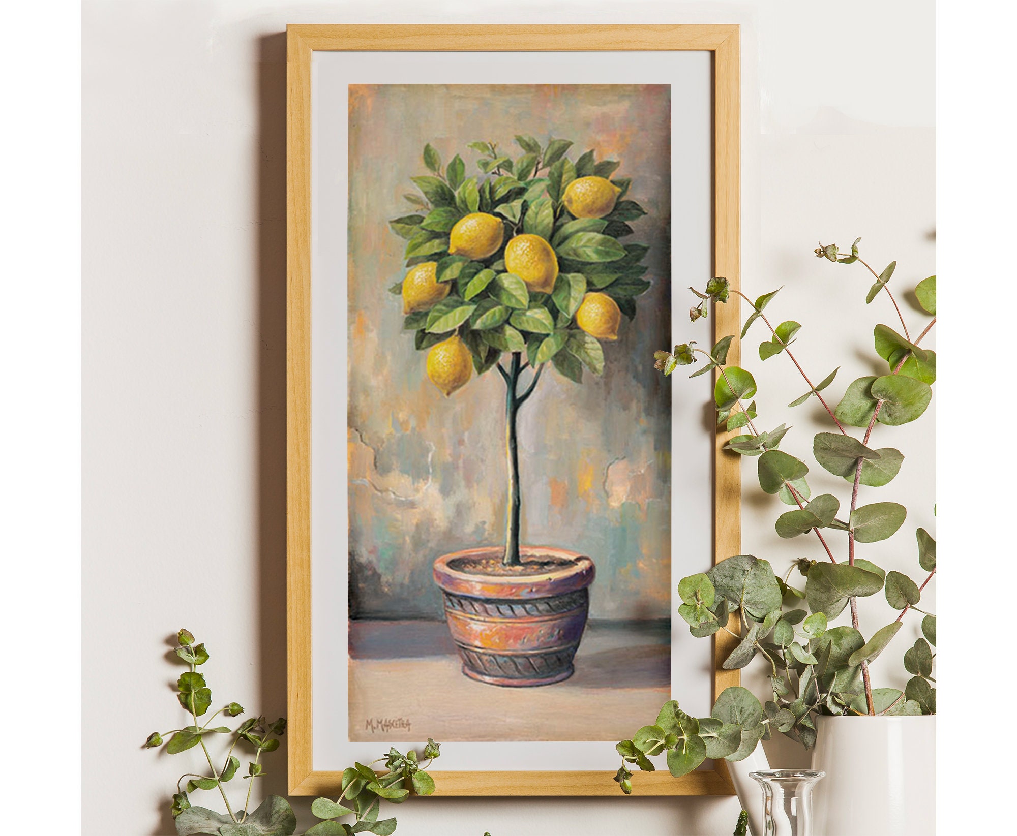 Lemon and Orange Tree Prints | Italian Vintage Fine Art | Botanical ...