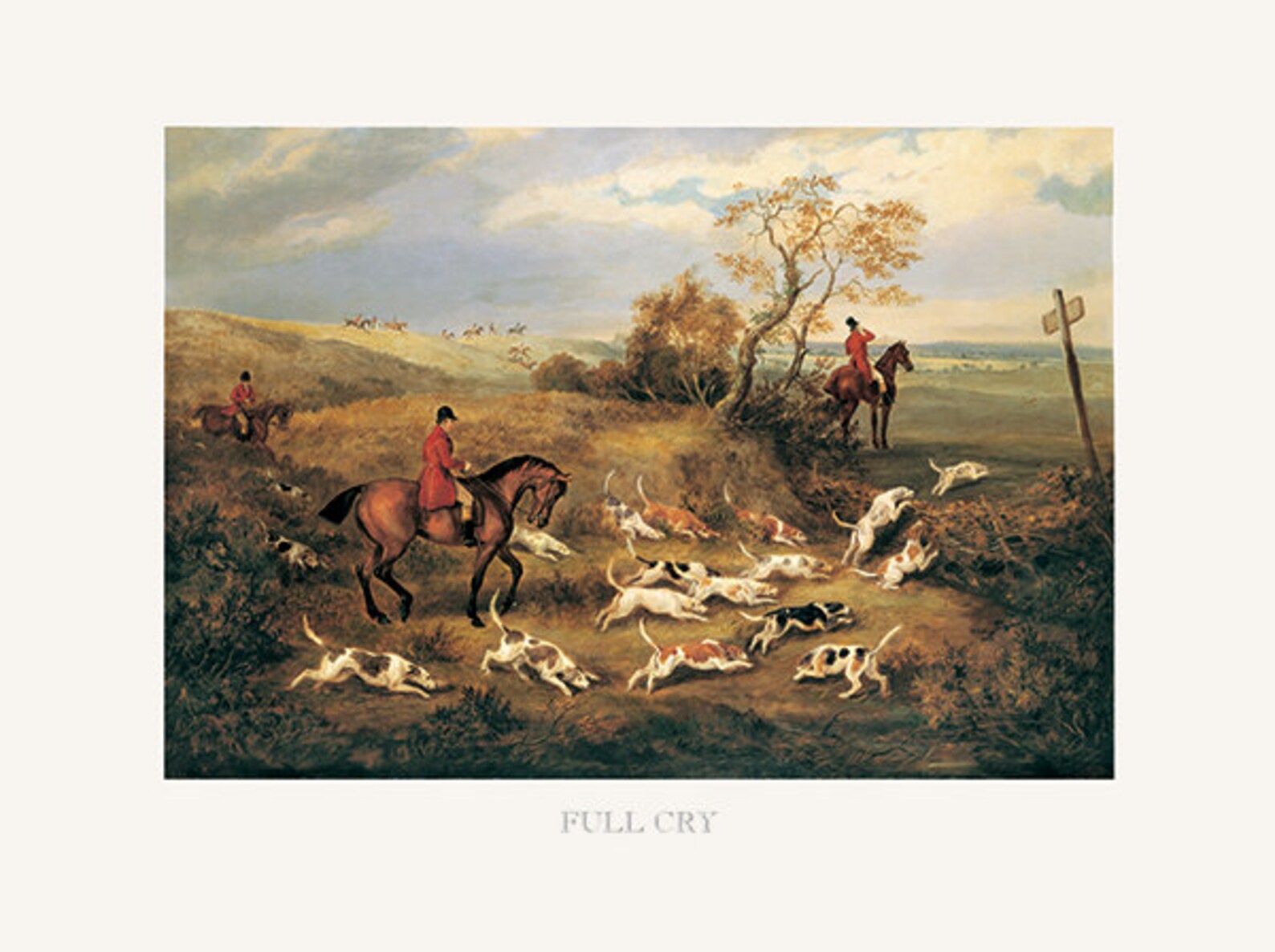 Fox Hunting Art Prints Huntsmen and Hounds English Vintage | Etsy