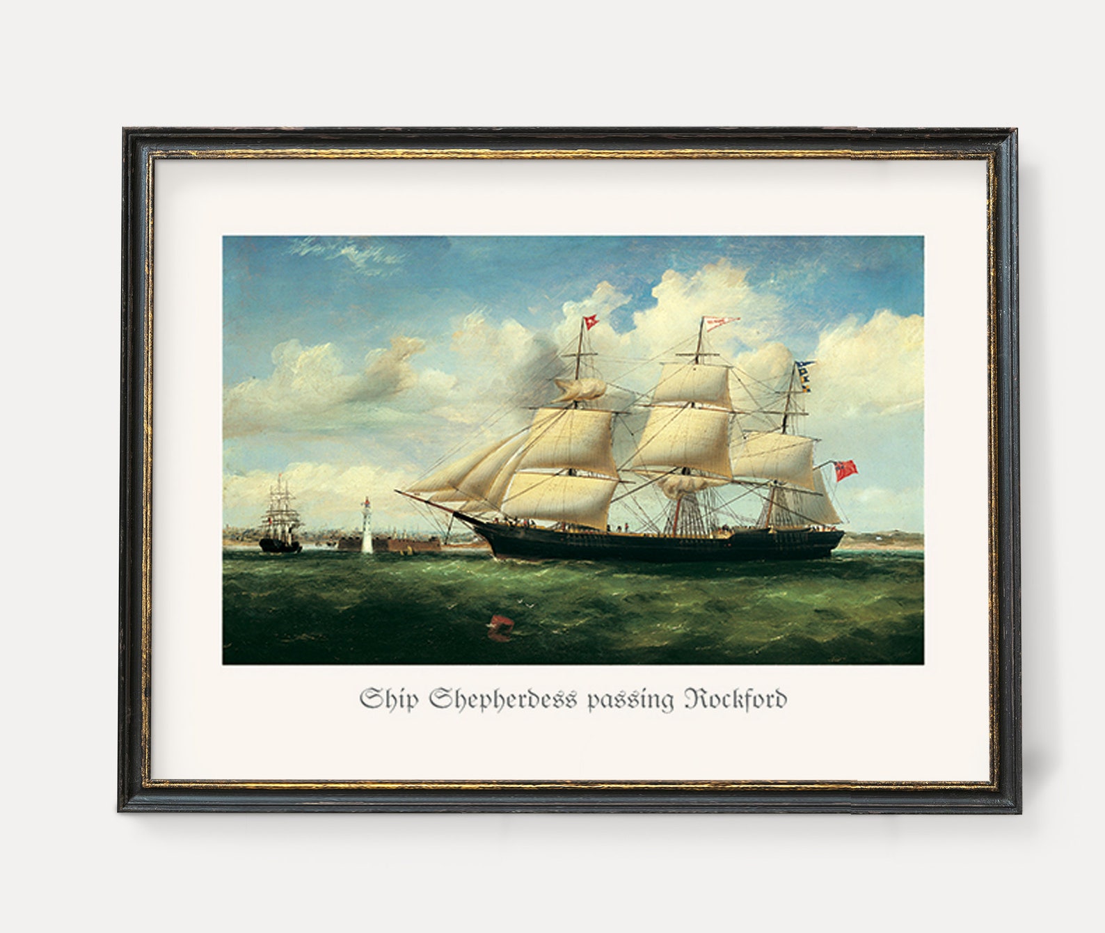 Vintage Sailing Ship Prints | Schooner Wall Art | Fine Nautical Art ...