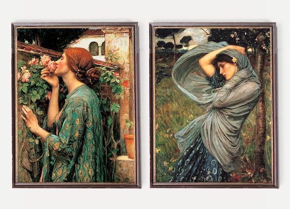 John William Waterhouse Ladies Neoclassical Portraits | Etsy