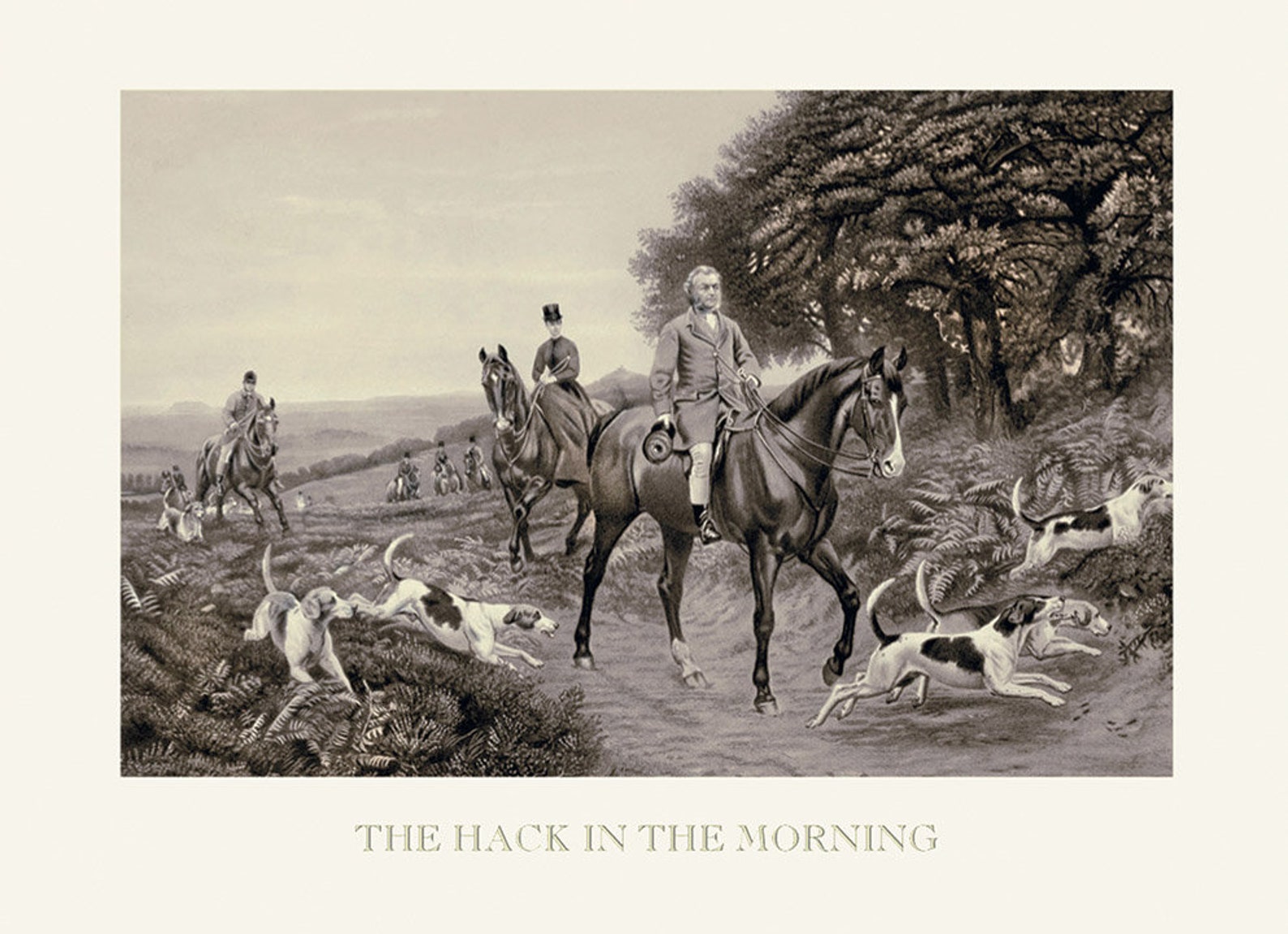 Fox Hunting | Hunting Wall Art | Old English Hunting Trip - Set of Four ...