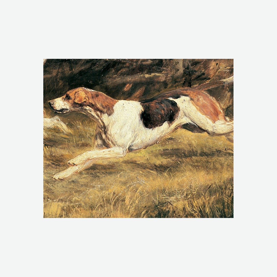 Antique Hunting Dogs Art Prints Pair of English Hounds | Etsy